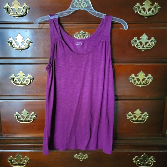 LOFT | Tops | Gorgeous Loft Plum Colored Tank | Poshmark